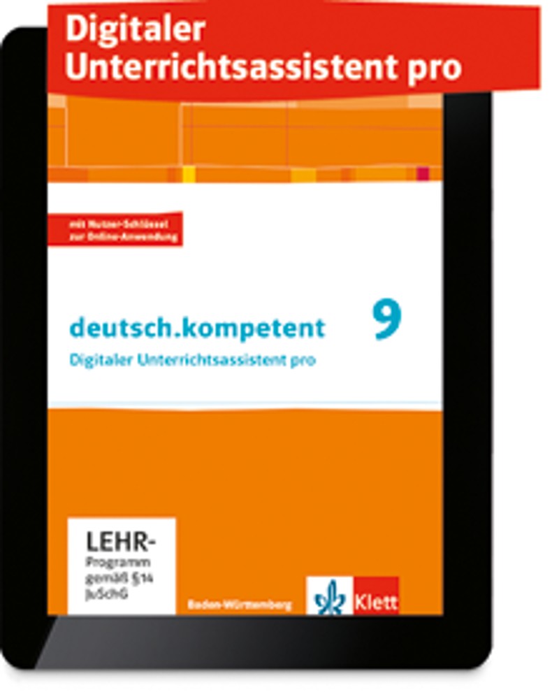 Ernst Klett Verlag - deutsch.kompetent 9 Ausgabe Baden-Württemberg ab 2016 Produktdetails