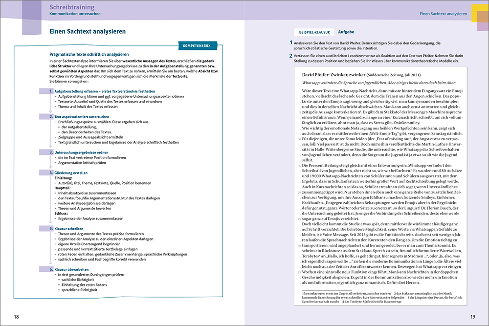 Ernst Klett Verlag - Deutsch kompetent Oberstufe Ausgabe ab 2023 - Lehrwerk Konzeption